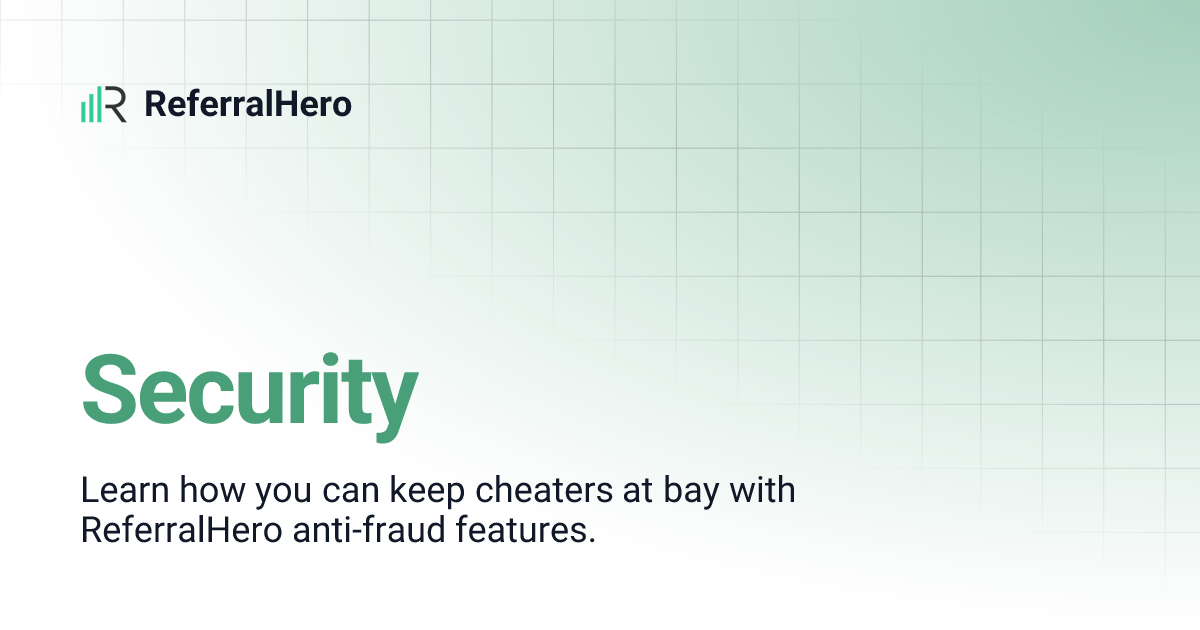 Security | ReferralHero